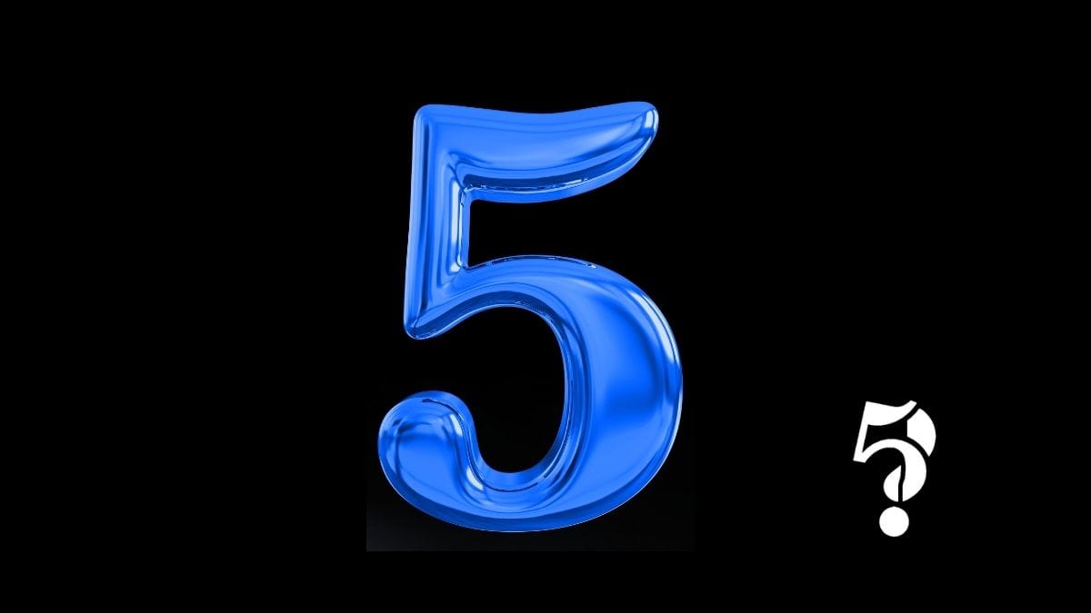 What does 5 mean in numerology?